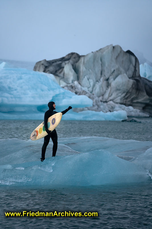 Surfing on an Iceberg